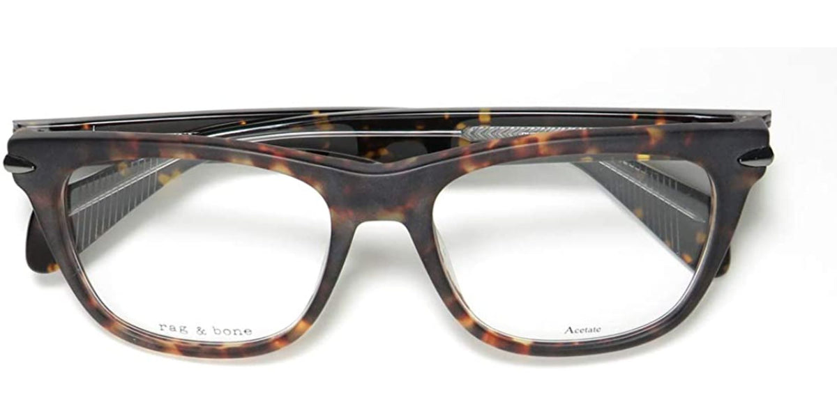 RAG AND BONE RNB 7004 0N9P 00 OPTICAL FRAME - Matte Havana / Clear Len ...